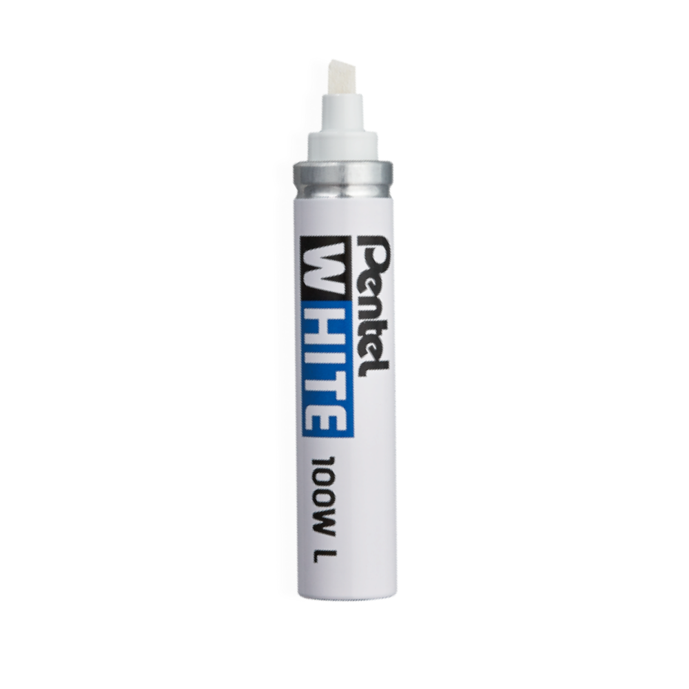 Pentel White X100-W Marker | 5mm Chisel – DRIPS CPH